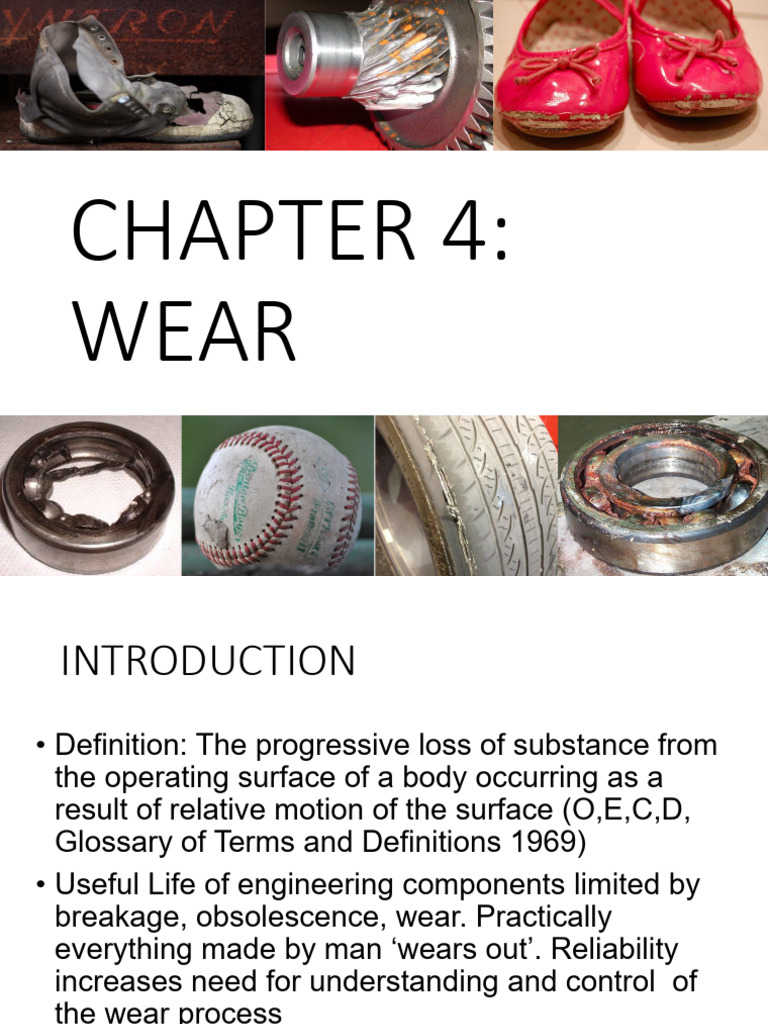CHAPTER On Wear | PDF | Wear | Solid Mechanics
