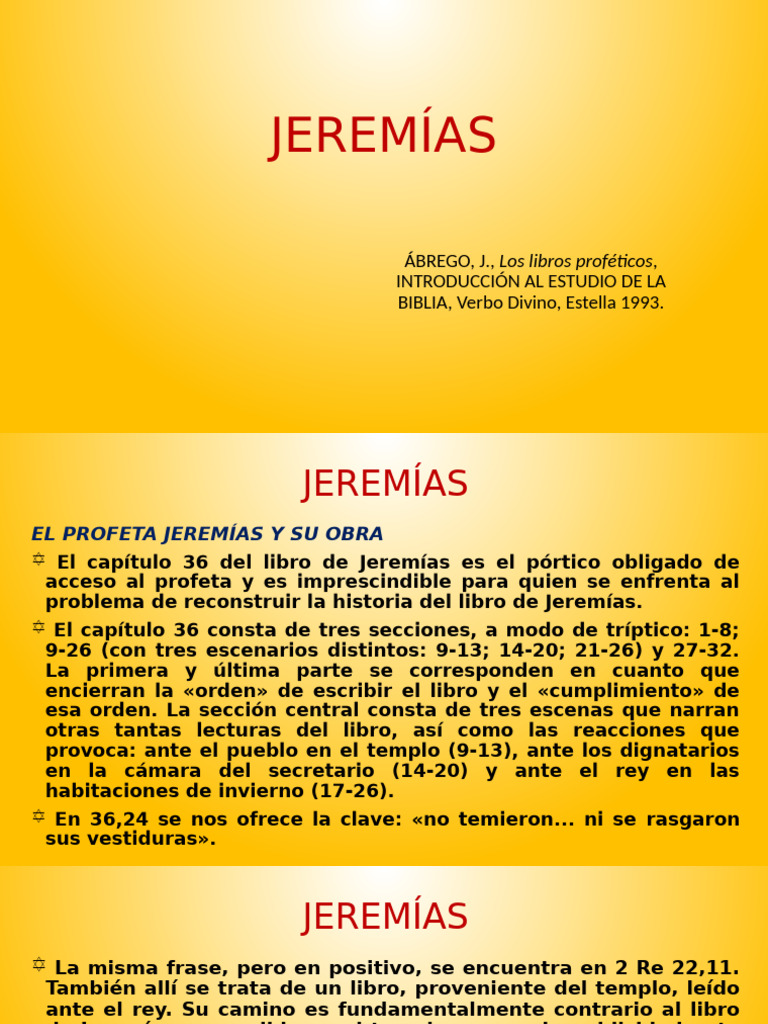 Análisis del Profeta Jeremías y Su Mensaje | PDF | Jeremías ...