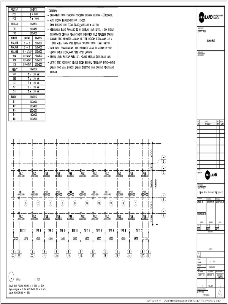 Pancang 10-20 Elp-S0-02 | PDF