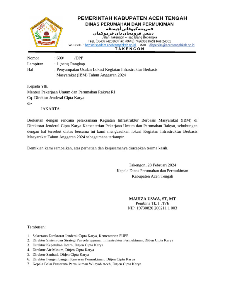 Desa Usulan Pisew 2024 | PDF