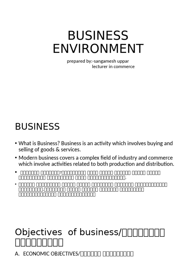 Business Environment | PDF