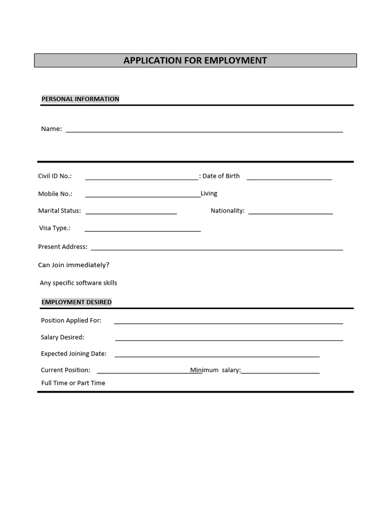 Application Form 111 | PDF