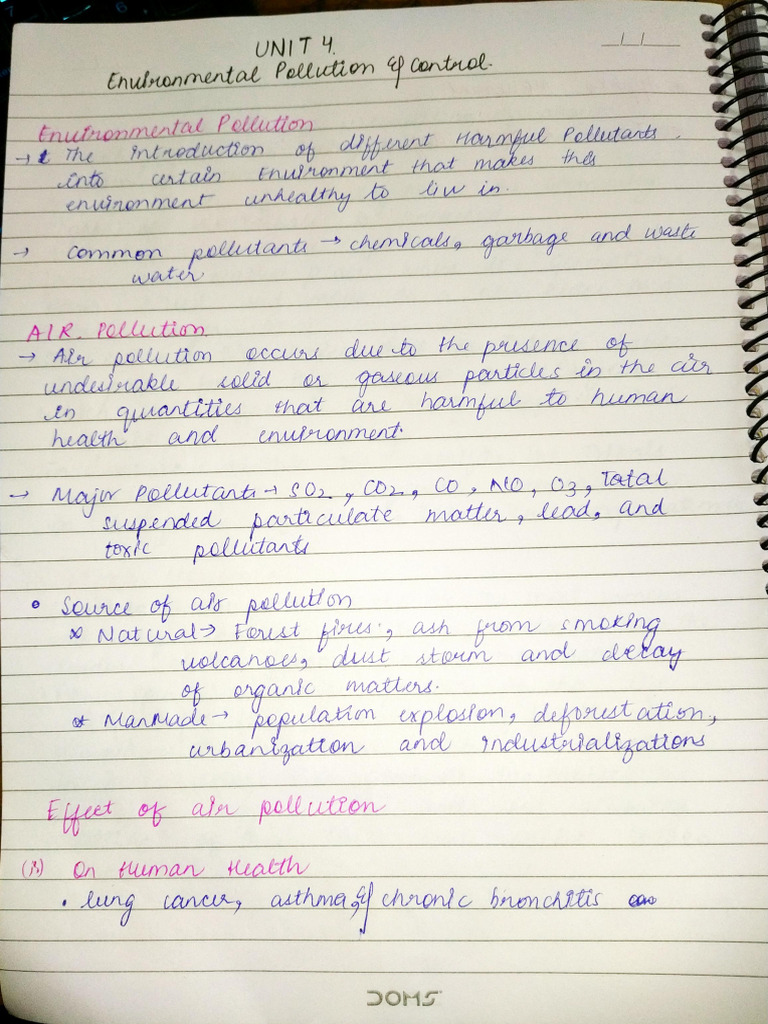 UNIT 4 EVS Notes | PDF