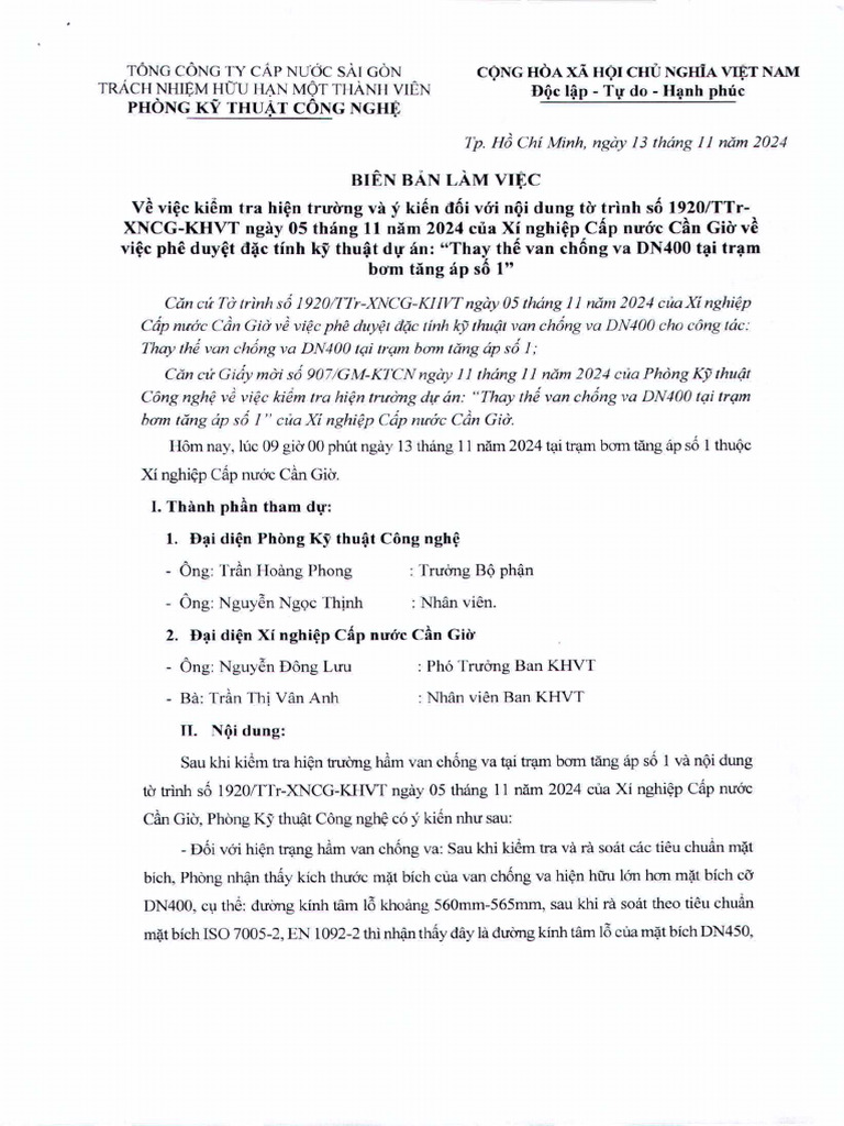 Bien Ban Kiem Tra Hien Truong Van Chong Va XNCNCG | PDF