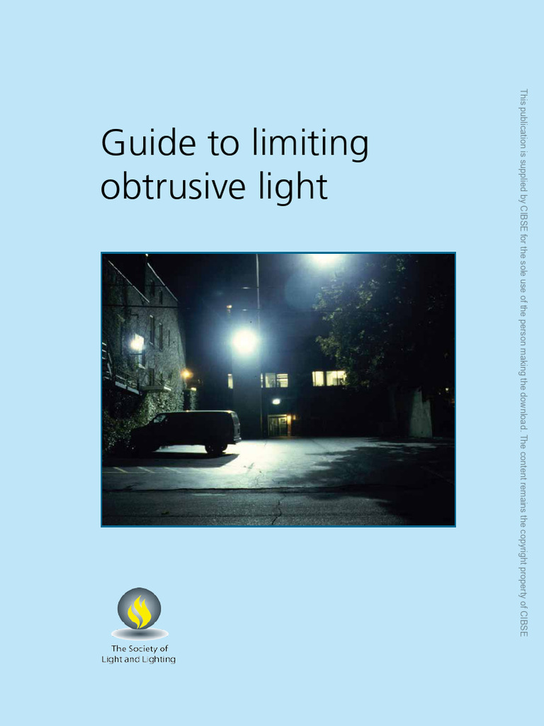 Guide To Limiting Obtrusive Light (2012) | PDF | Atmosphere Of Earth | Sky