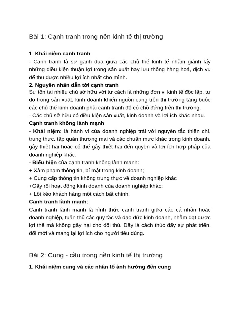 Ôn tập ktpl 11 | PDF