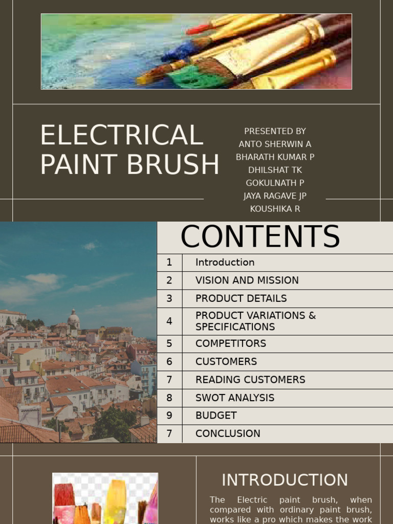 ELECTRICAL PAINT BRUSH | PDF | Paintings | Oil Painting