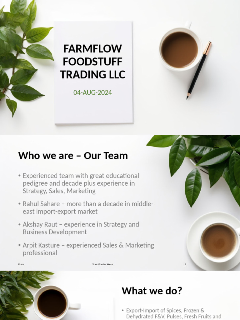 Farmflow Foodstuff Trading Overview | PDF | Economies | Business