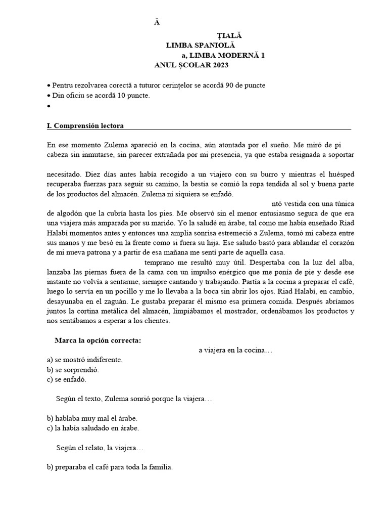 Evaluación Inicial de Español 11º Grado | PDF | Información | Internet