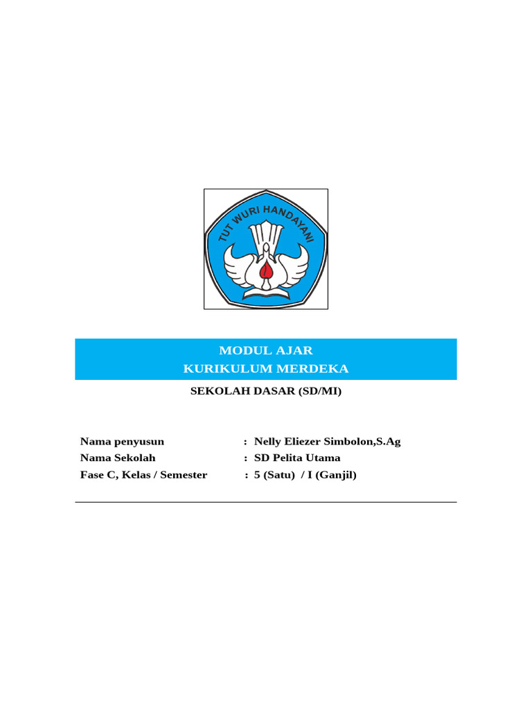 Modul Ajar PAK SD Kelas 5 | PDF
