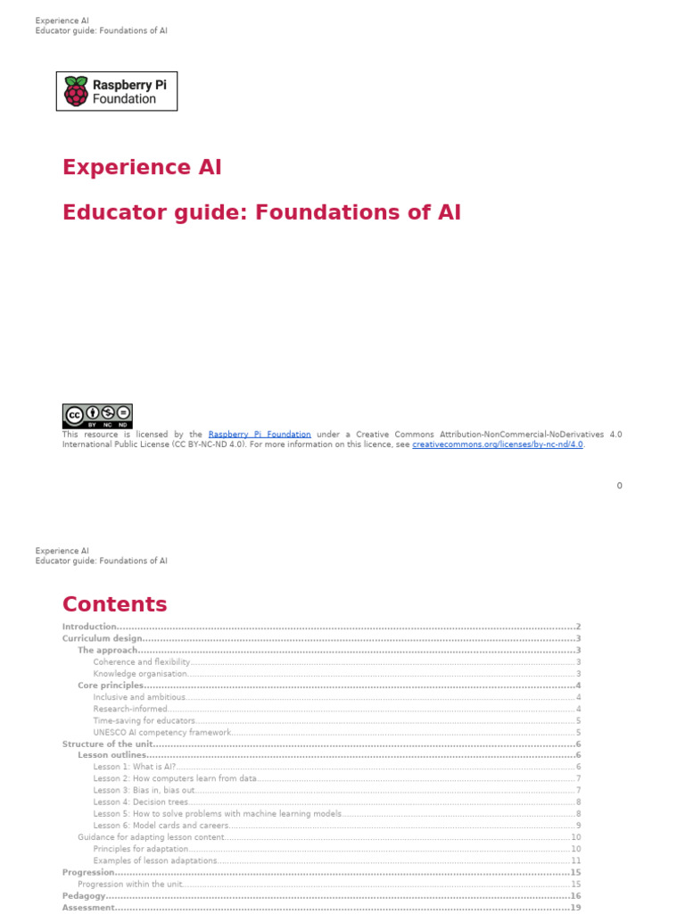 Experience AI - Educator Guide | PDF | Machine Learning | Artificial Intelligence