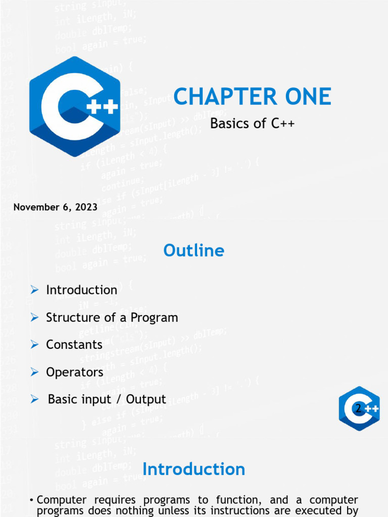 Chapter One Pdf Computer Program Programming 4756