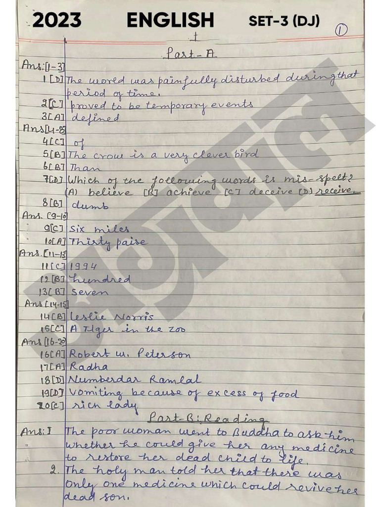 SET3 English2023 | PDF