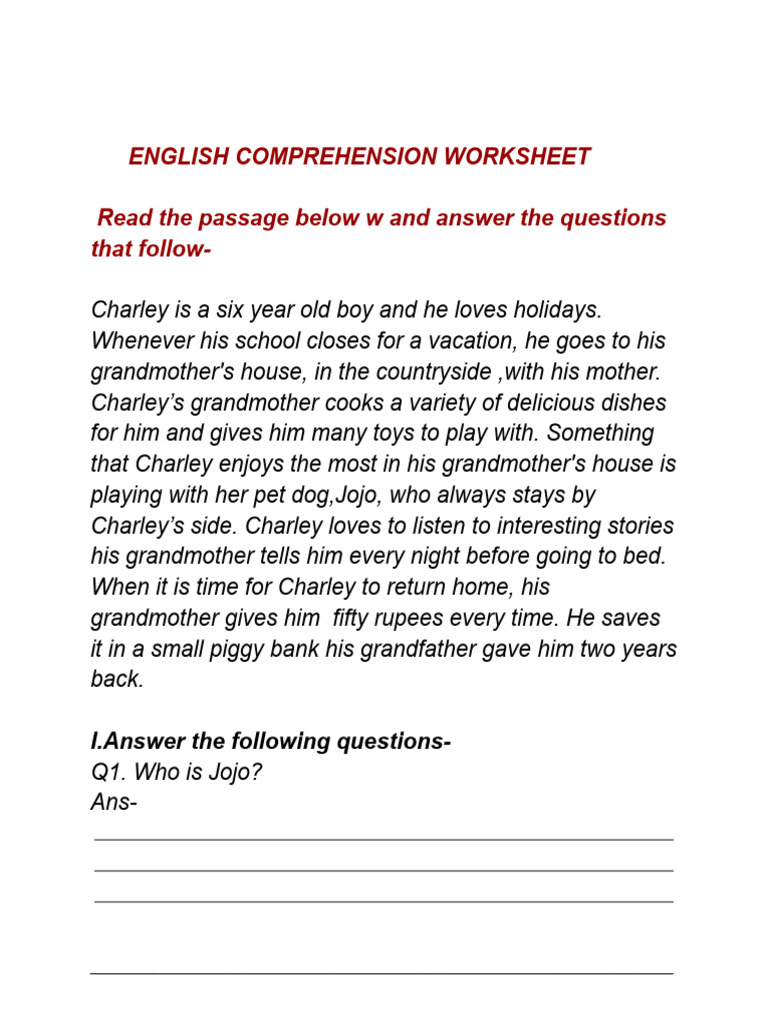 Class 3 English Grammar | PDF