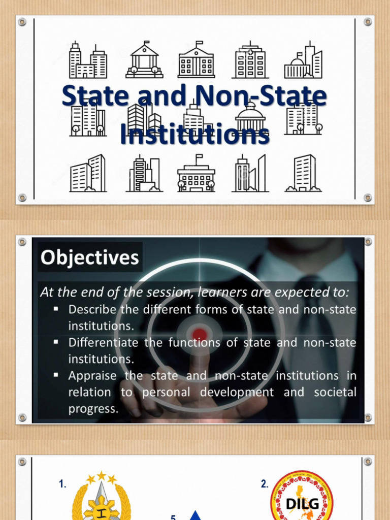 State and Non State Institutions | PDF