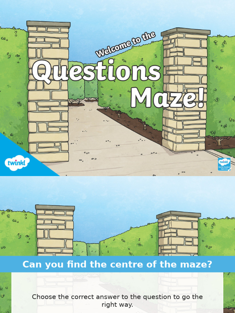 T Eal 102c Esl Beginner Level Questions Maze Powerpoint | PDF