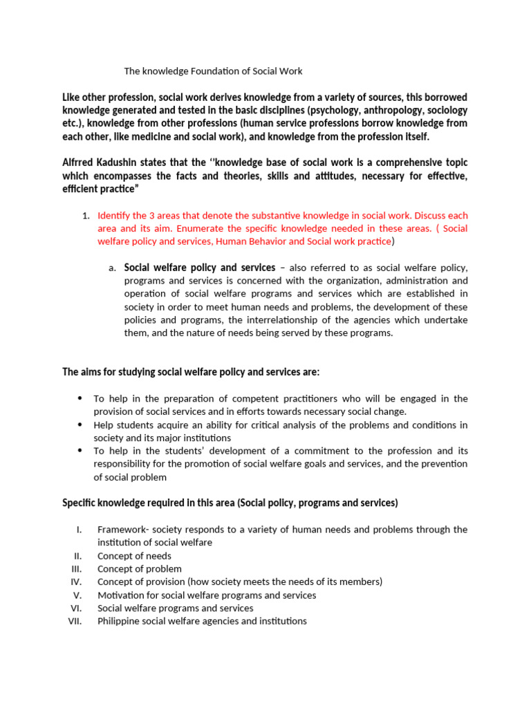 Foundations of Social Work Knowledge | PDF | Attitude (Psychology ...