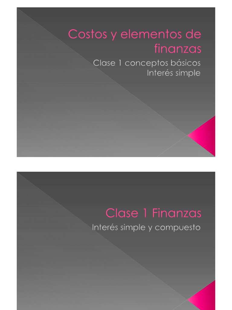 Interes Simple Power Point | PDF | Interés | Inflación