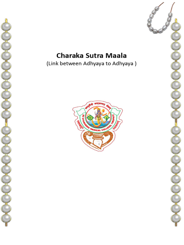 Charaka Sutramaala | PDF