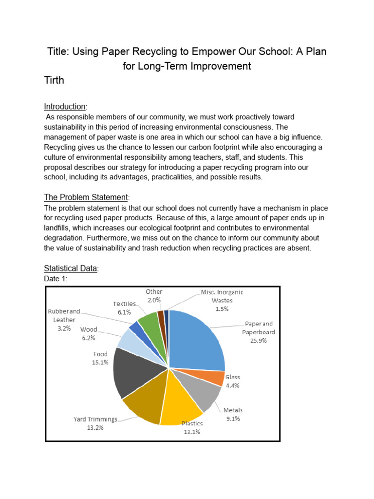 Business Proposal | PDF | Recycling | Waste