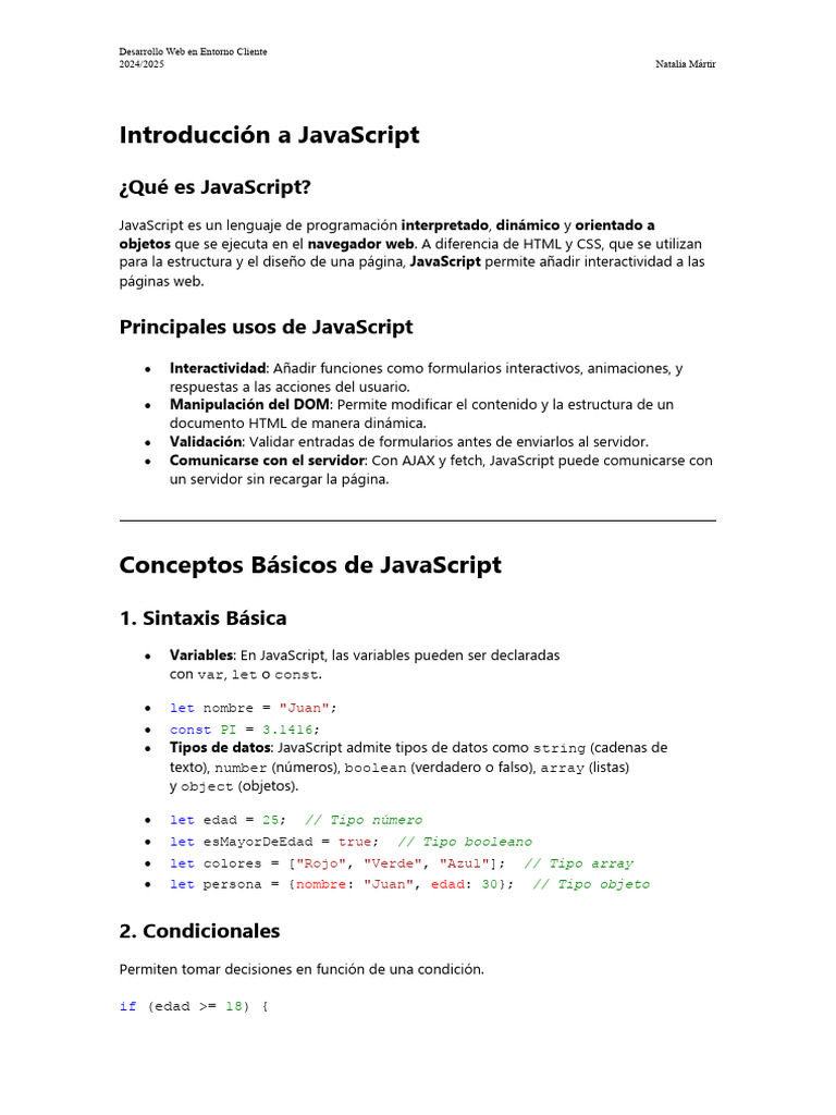 Aprendemos Javascript Desde 0 | PDF | Modelo de objeto de documento | Script Java