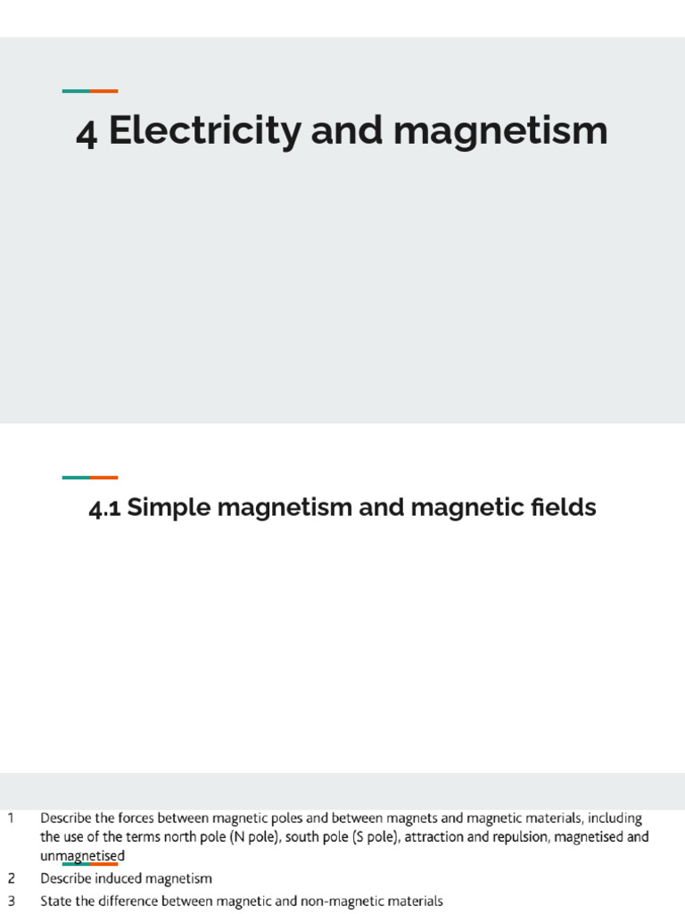4 Electricity and Magnetism (Updated) | PDF | Electrical Resistance And ...