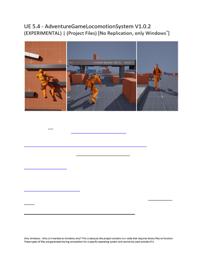Adventure Game Locomotion System V1.0.2 | PDF | C++ | Acceleration