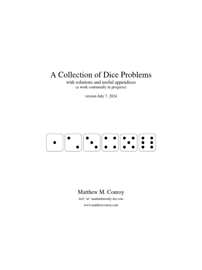 dice1 | PDF | Dice | Craps
