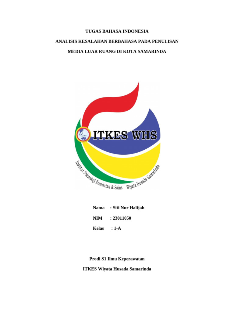 Tugas Bahasa Indonesia Siti Nur Halijah | PDF