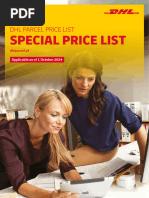 DHL Box & Envelope Sizes Shipping Cost & Price List | PDF | Courier