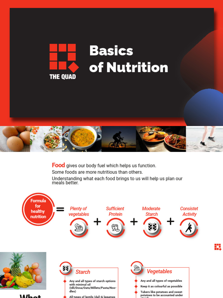 The Quad's Nutrition Kit | PDF | Foods | Meal