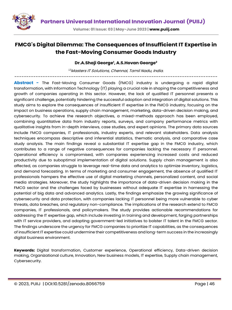 Article 3 | PDF | Qualitative Research | Supply Chain Management