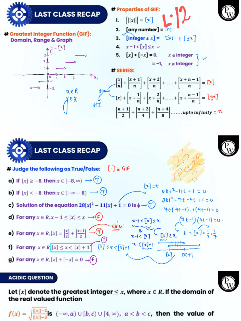 Relations & Functions 12 Class Notes-merge-Invert - Removed | PDF