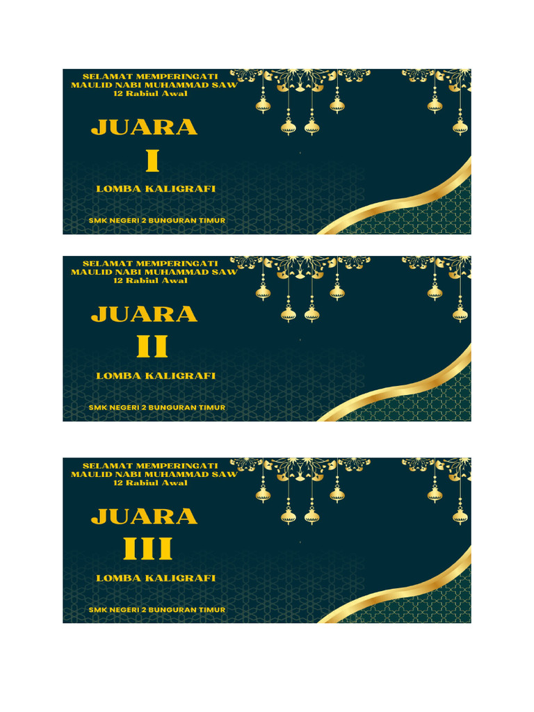 Cover Juara Maulid Print | PDF