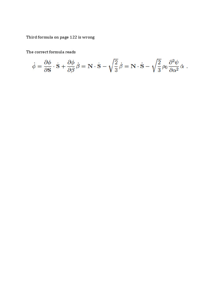 corrected formula | PDF