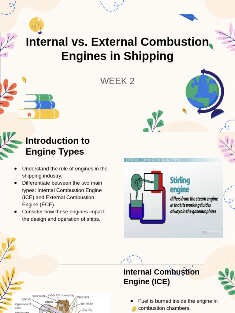 PPD Week 2 Diff Bet Internal External Combustion Engine | PDF | Engines | Internal Combustion Engine