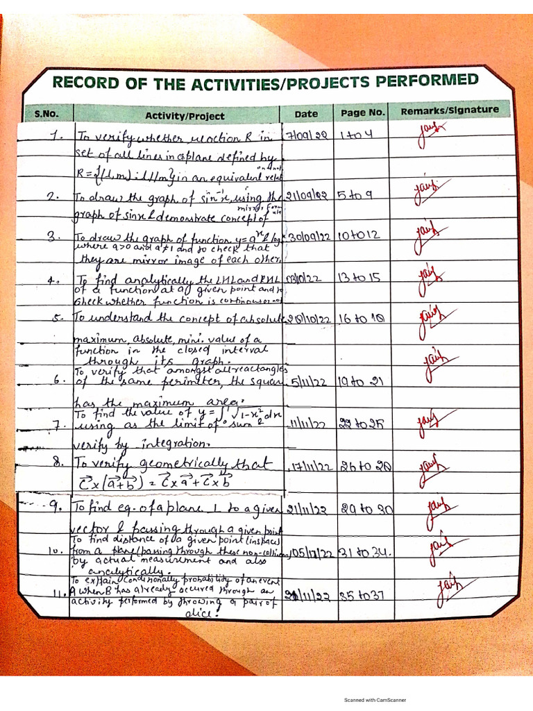 Maths Activity File Class 12 | PDF