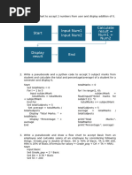 PseudoCode and FlowChart Examples | PDF | Computer Programming