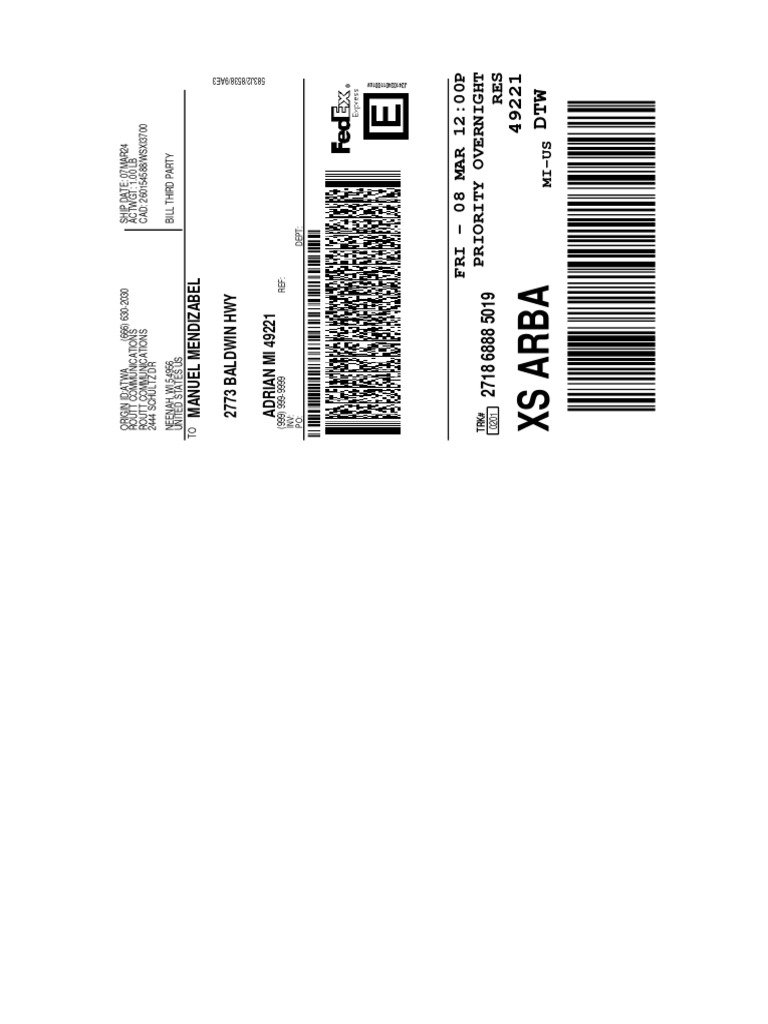 Fedex Label | PDF