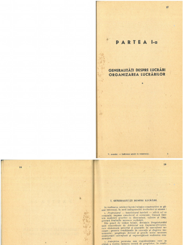 Indicator Tehnic in Constructii Partea 1 | PDF