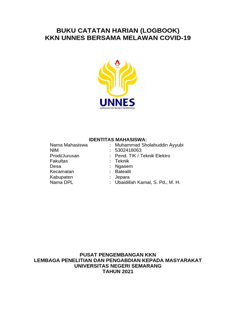 Logbook KKN BMC 2021 | PDF