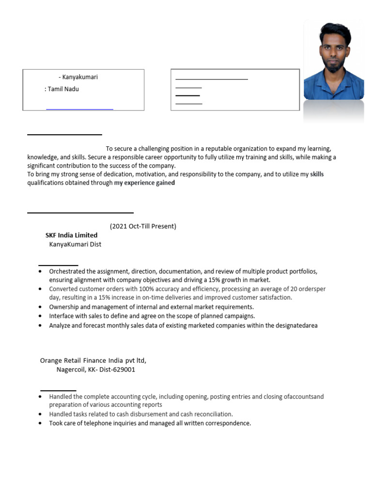 Jerine Jose P Resume | PDF | Computing