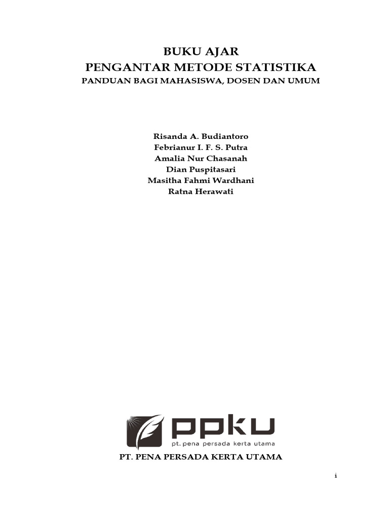 Bahan Ajar Statistics BUKU AJAR PENGANTAR METODE STATISTIKA Rev | PDF