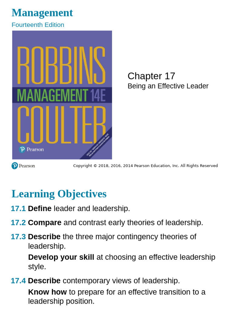 CHap 17 - Leadership | PDF | Leadership | Power (Social And Political)