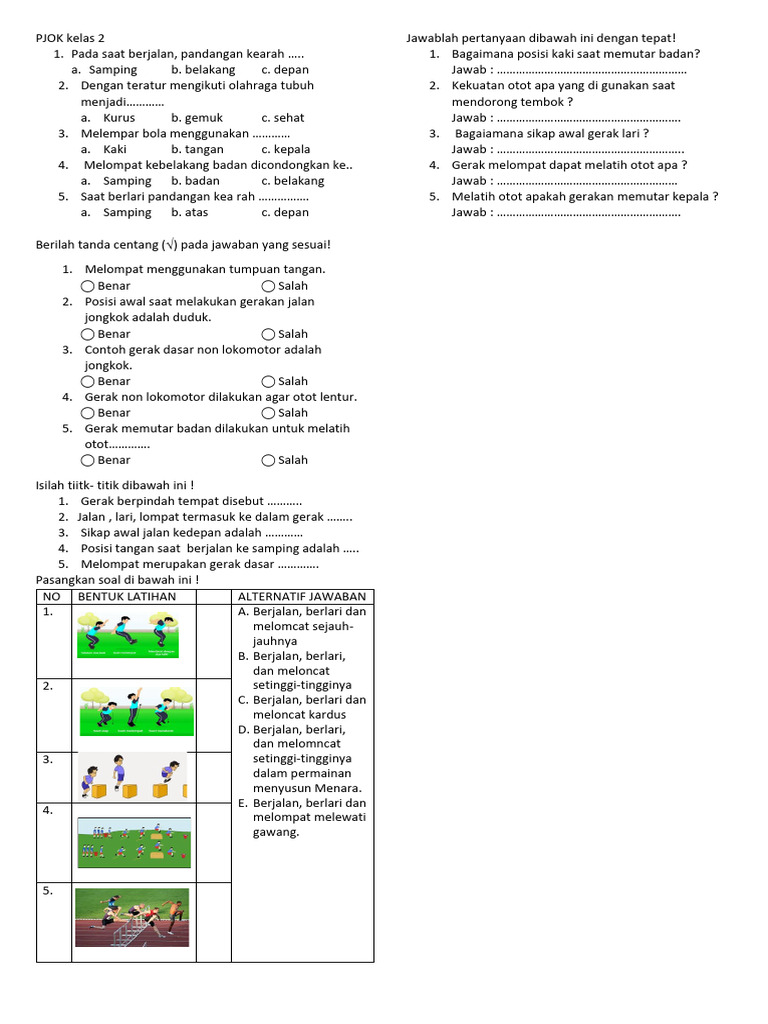 PJOK kelas 2 | PDF
