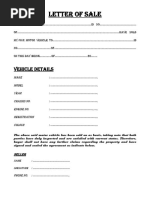 Vehicle Sale Agreement Template | PDF | Computers