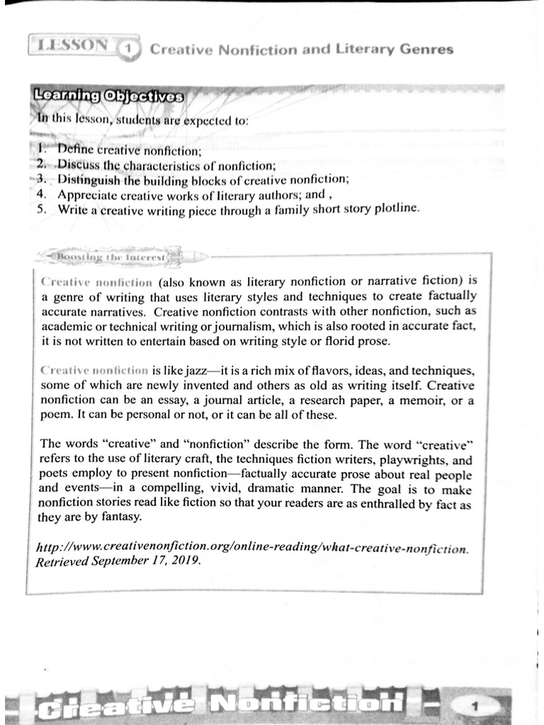 Creative Nonfiction | PDF