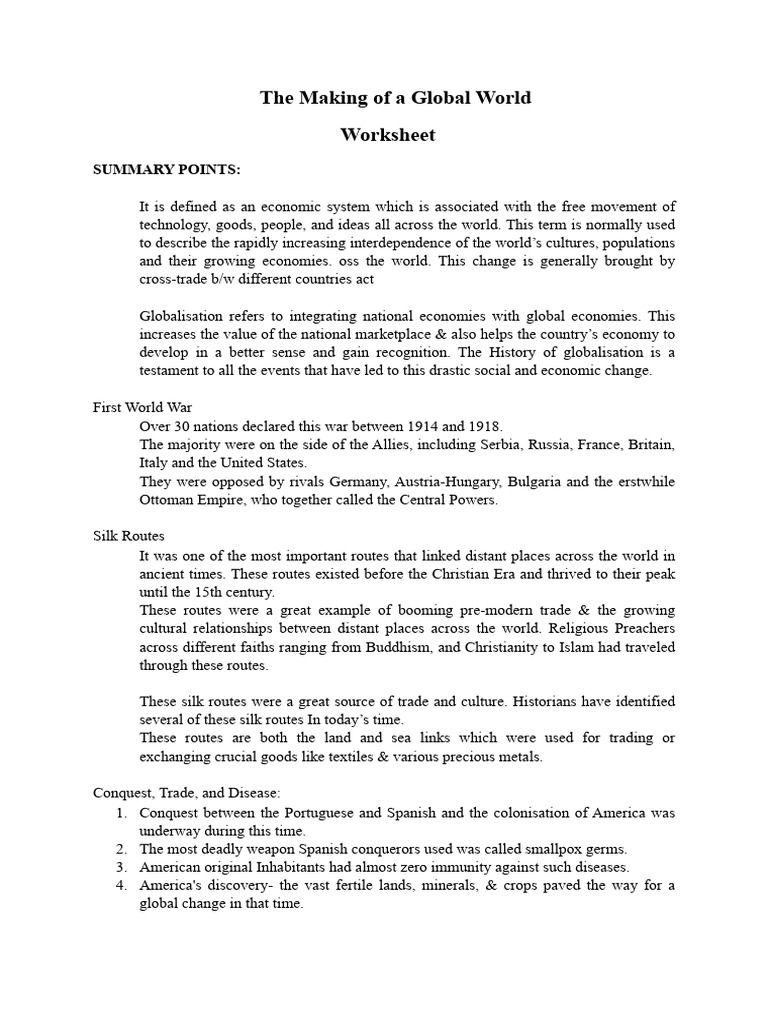 The Making of A Global World | PDF | Bretton Woods System ...