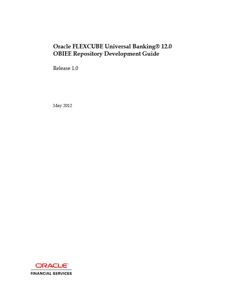 FCUBS-FD07-03-01-OBIEE Repository Development Guide | PDF | Variable (Computer Science) | World ...