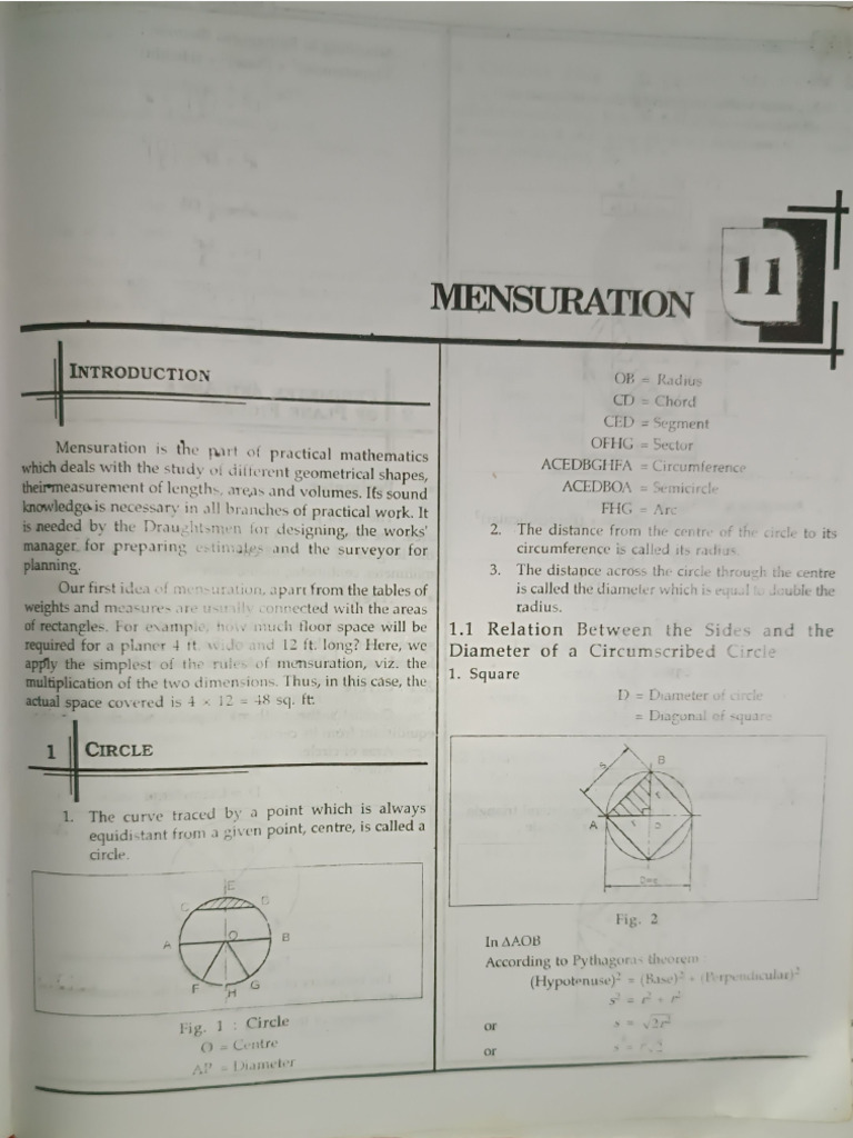 Mensuration | PDF